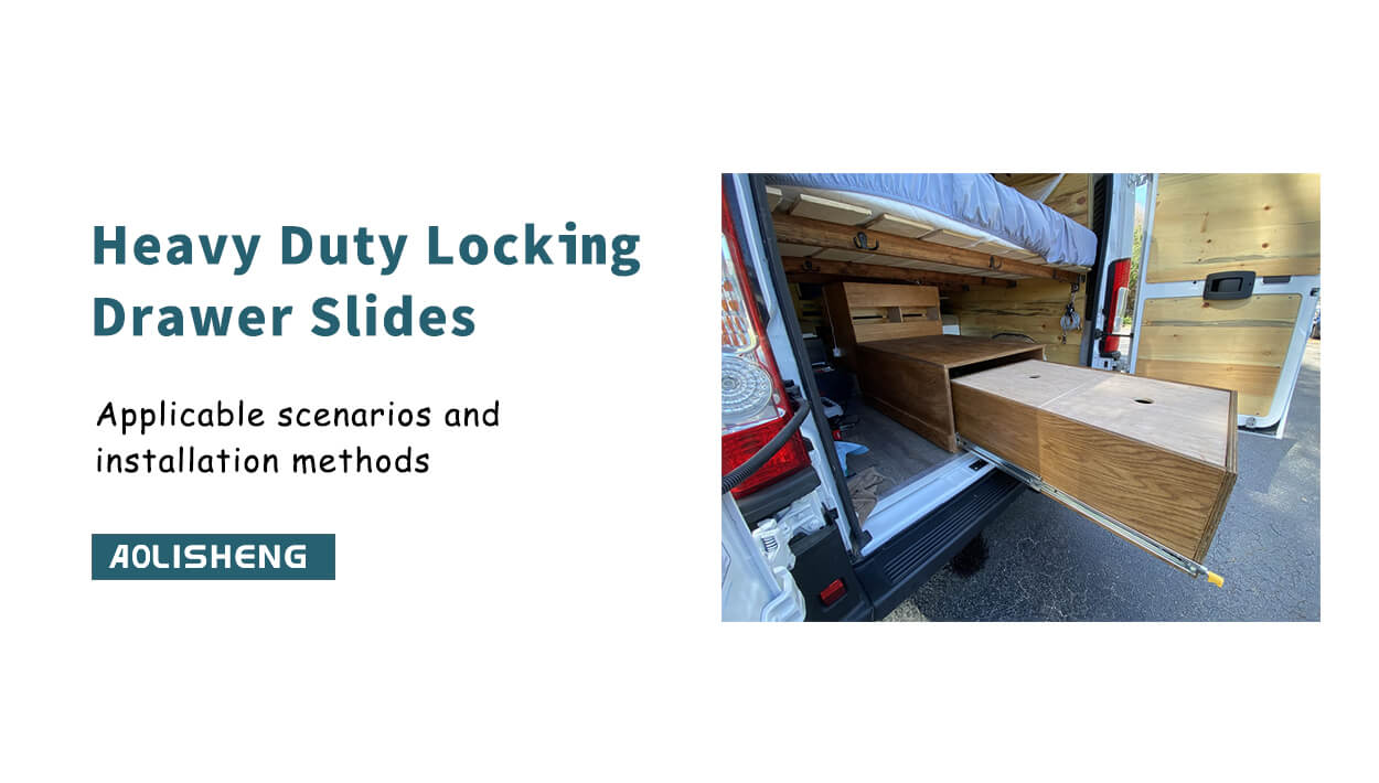 Heavy Duty Locking Drawer Slides D2576 Details