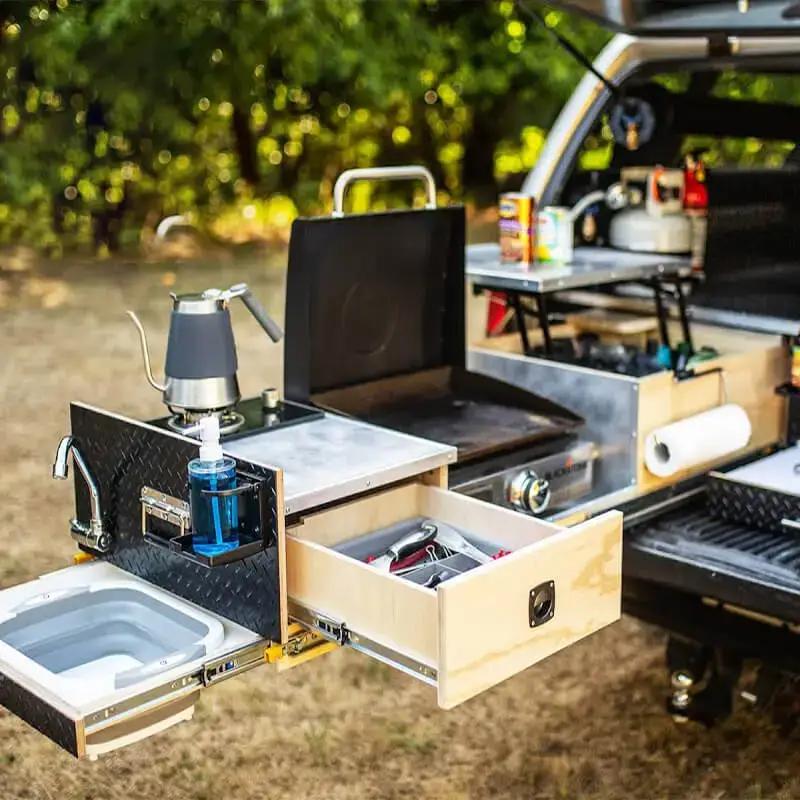 Heavy Duty Slides with Lock - Maximum load 500 lbs